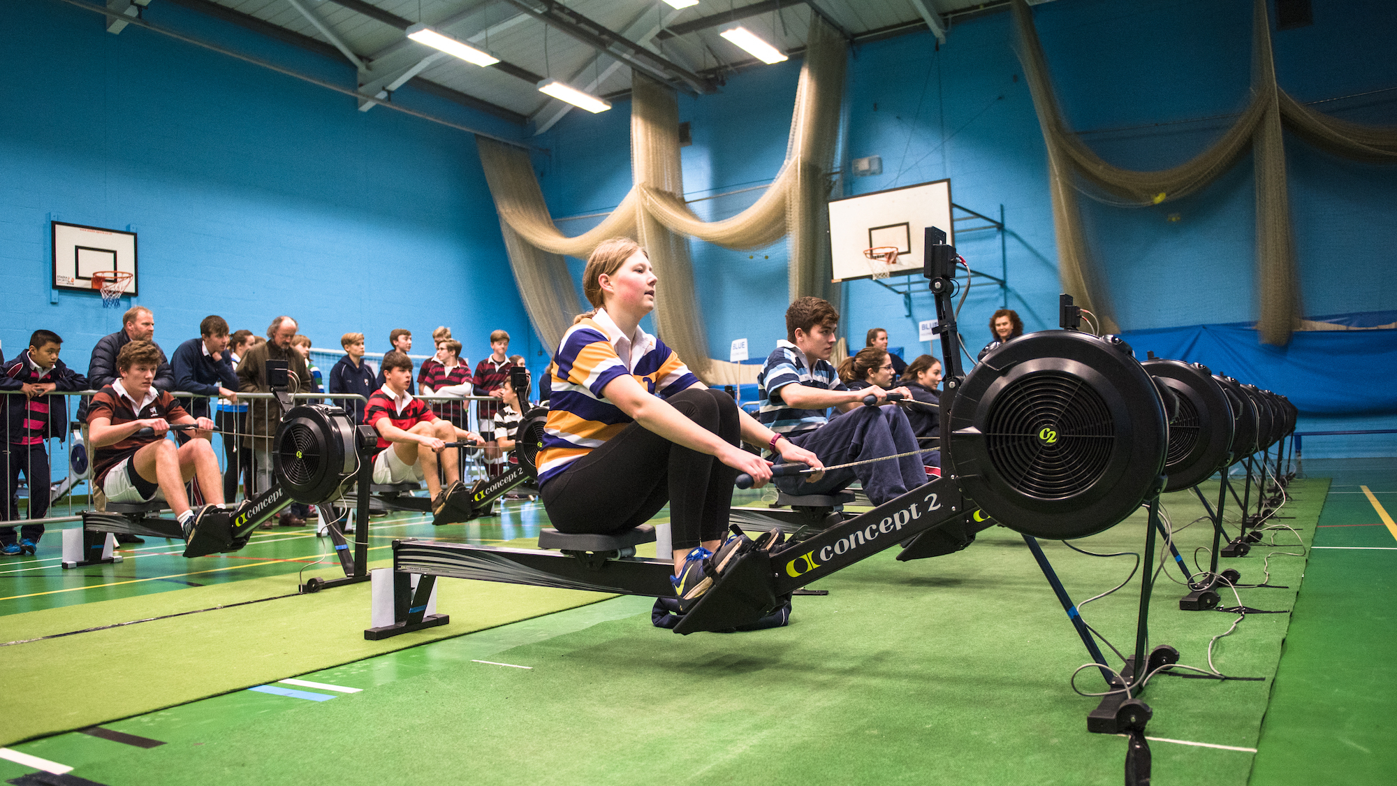 Pupils Cover the Distance for Indoor Rowing | Oundle School