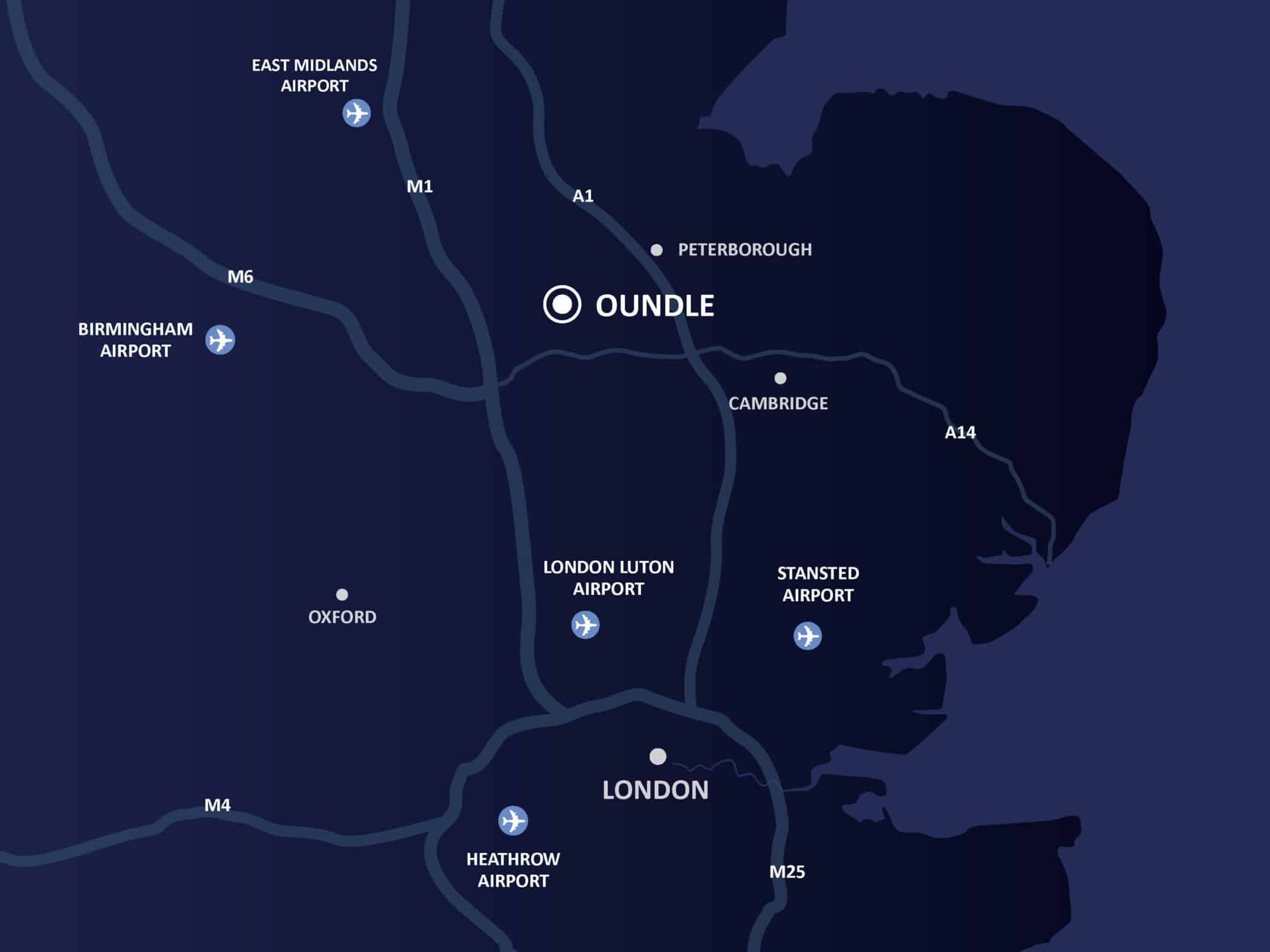 Location & Directions | Oundle School